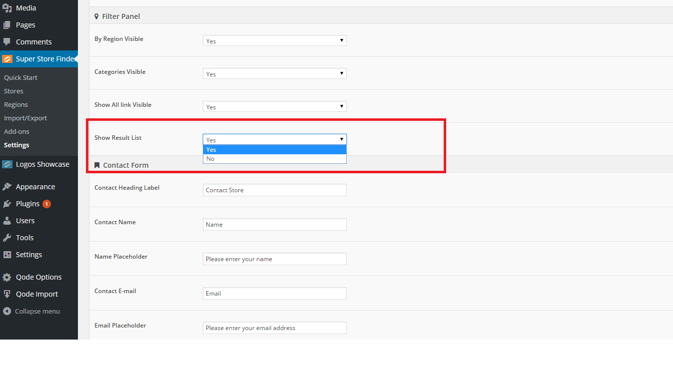 How To Hide Result List Of The Store Locator Super Store Finder Community And Support