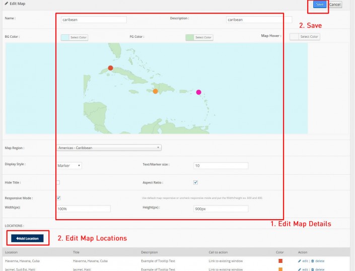 Admin Screenshot – Super Interactive Maps