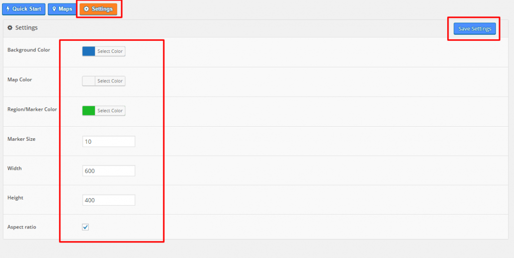 Configuring Settings – Super Interactive Maps